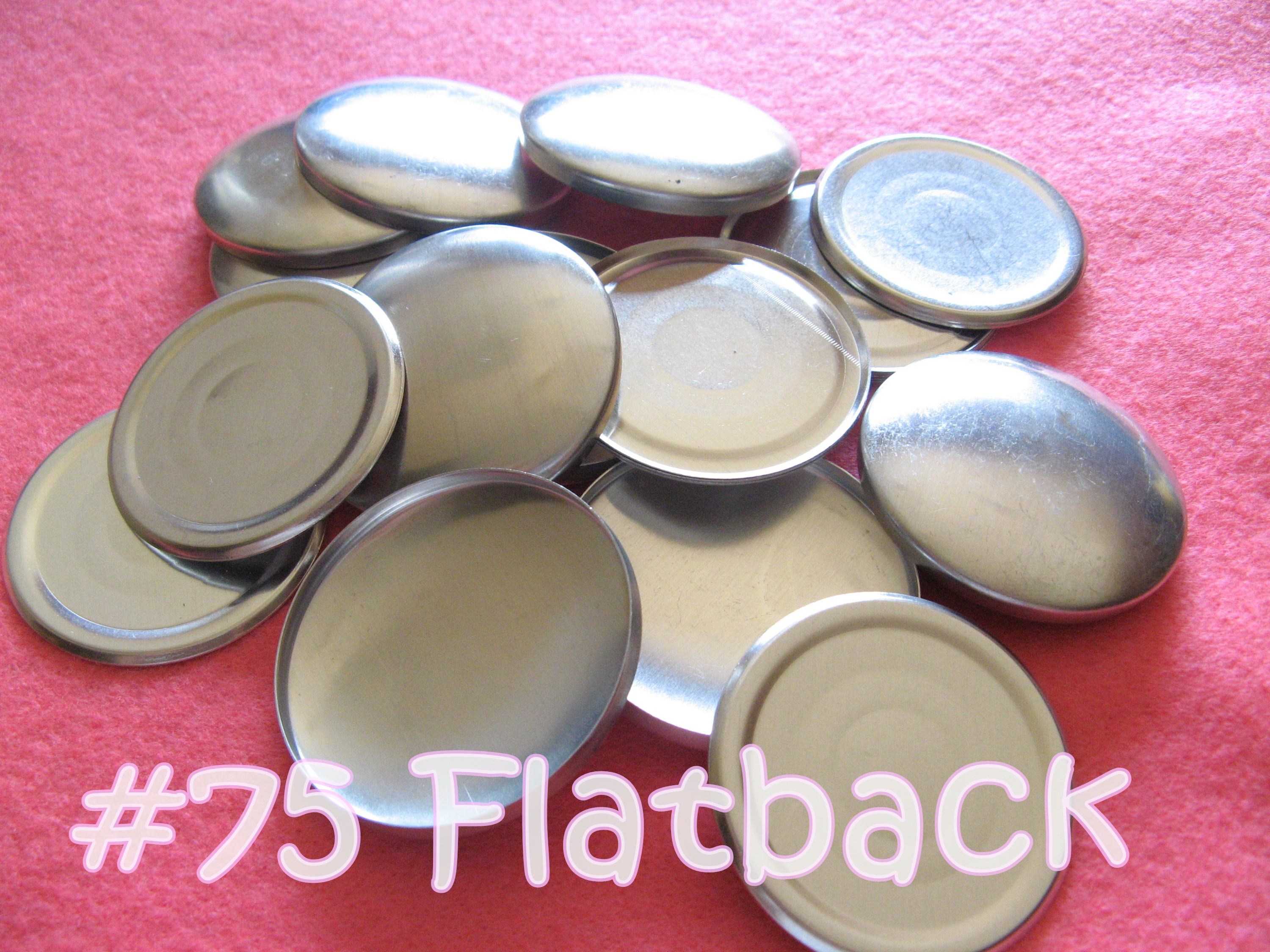12 Covered Buttons Flat Back - 1 7/8 Inches - Size 75 on Luulla